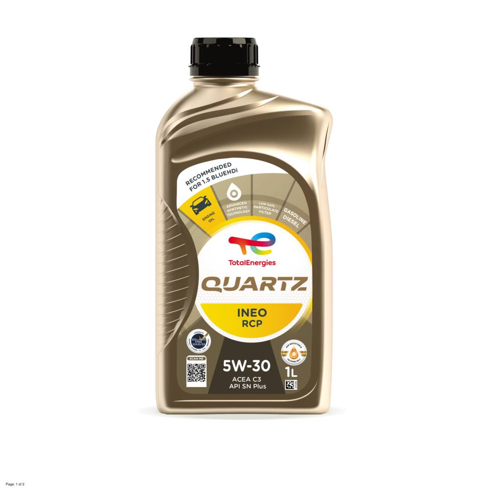Total Quartz Ineo RCP 5W30 1 Liter - De Olie Concurrent