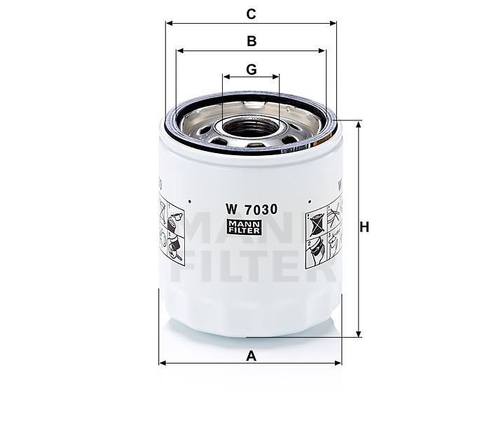 MANN Filter Oliefilter W 7030 - De Olie Concurrent