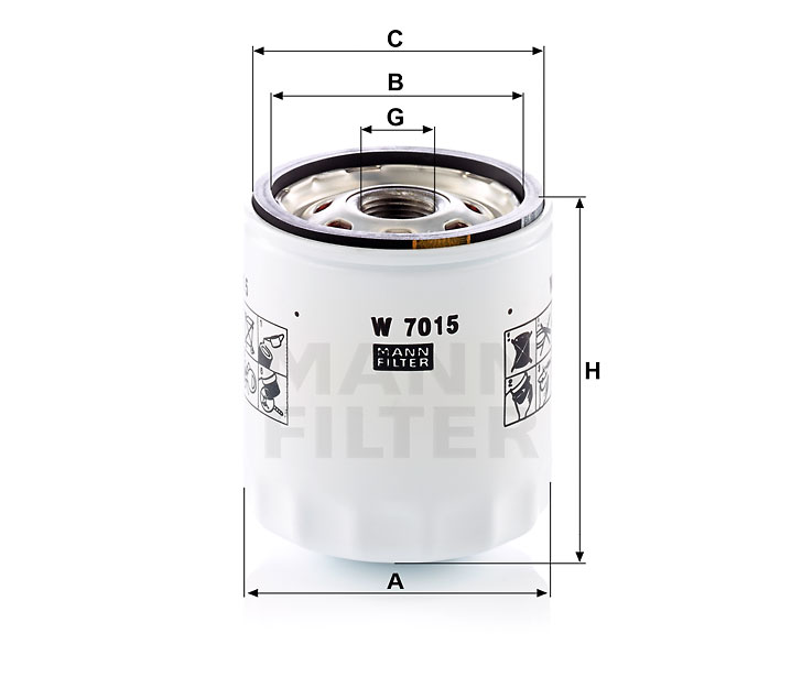 MANN Filter Oliefilter W 7015 - De Olie Concurrent