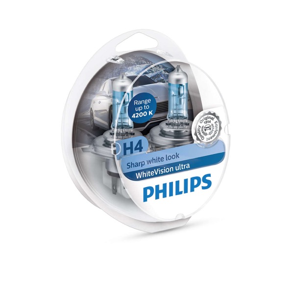 Philips WhiteVision Ultra H4 12V 60/55W - De Olie Concurrent