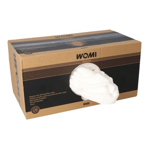 Womi W660 Microvezeldoek Dispenser 50 stuks - De Olie Concurrent