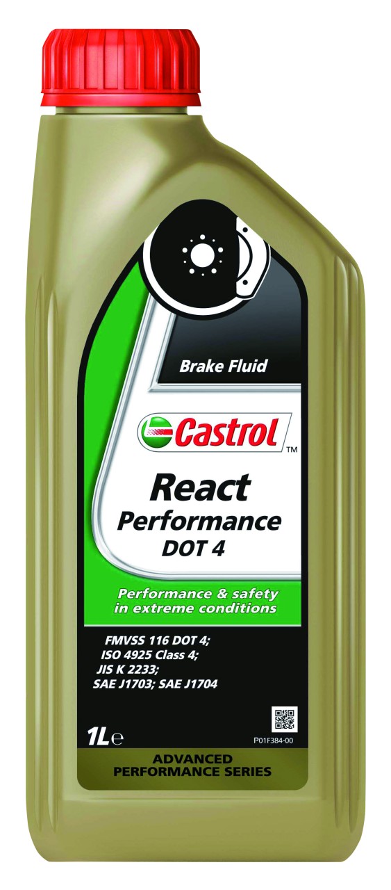 Castrol React Performance DOT 4 remvloeistof 1 liter - De Olie Concurrent